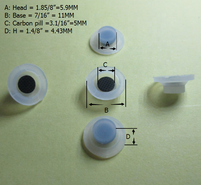 Buy Silicone Rubber Button And Membrane Switch Keypad With Conductive ...