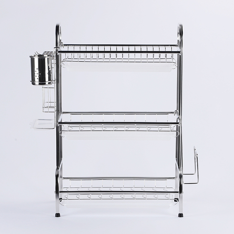 Buy Stainless Steel 3 Tier Rack Holder Kitchen Counter Top Large ...