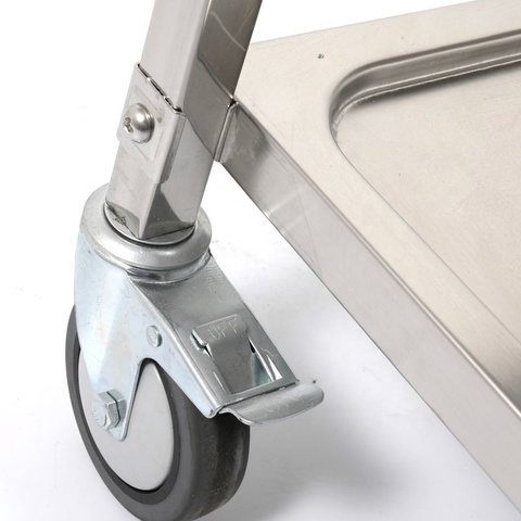 Buy Stainless Steel Square Tube Food Service Trolley/dining Trolley ...