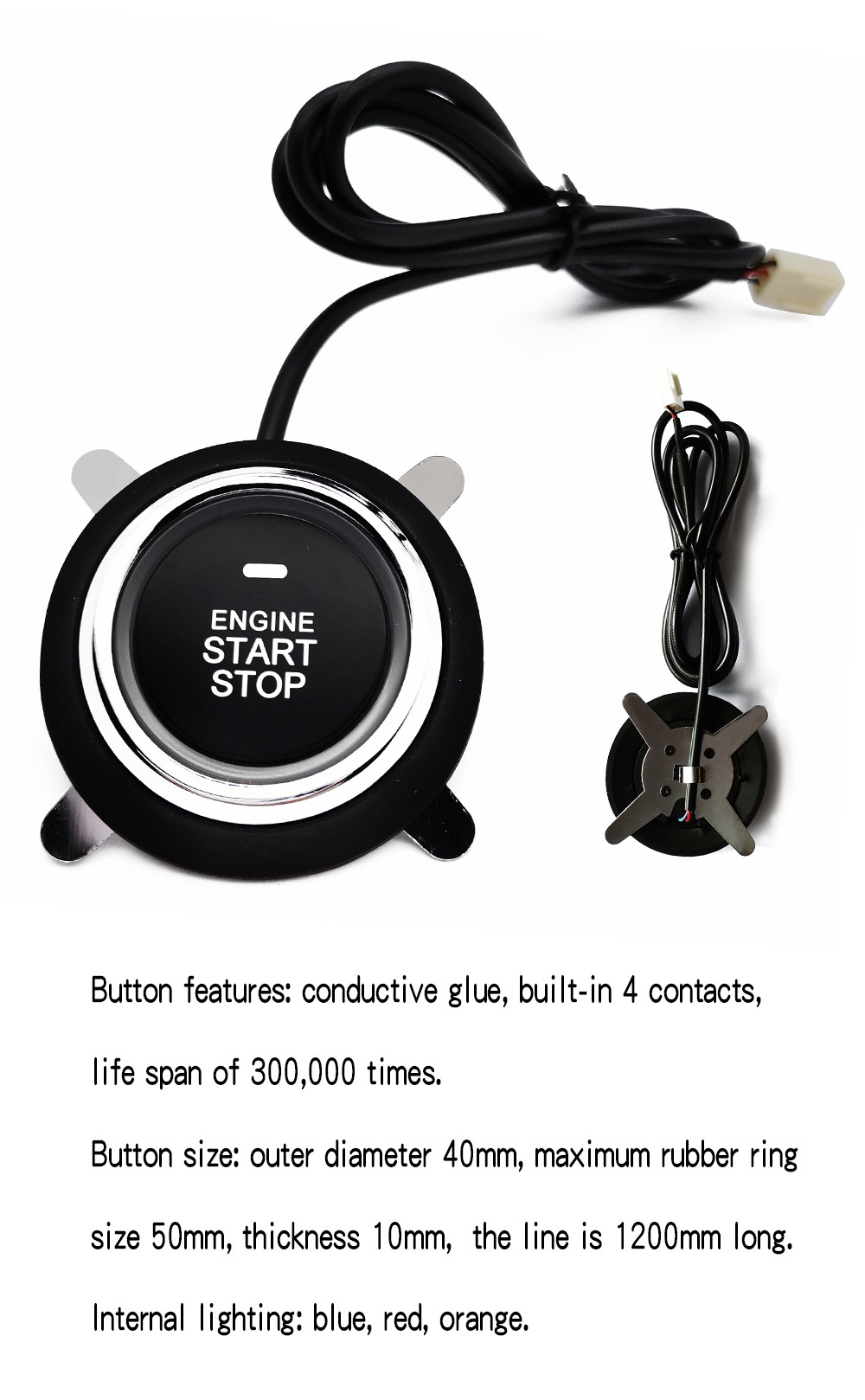 Buy Universal Auto Car Alarm Engine Rfid Lock Ignition Keyless Entry ...