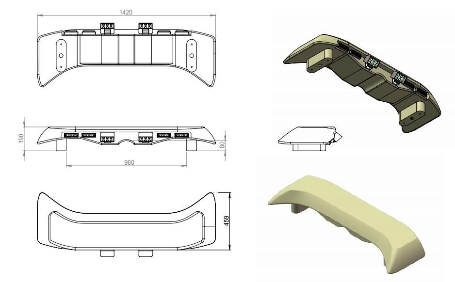 Buy Various Style Sprinter Roof Rear Spoiler Universal Spoiler For Sale ...