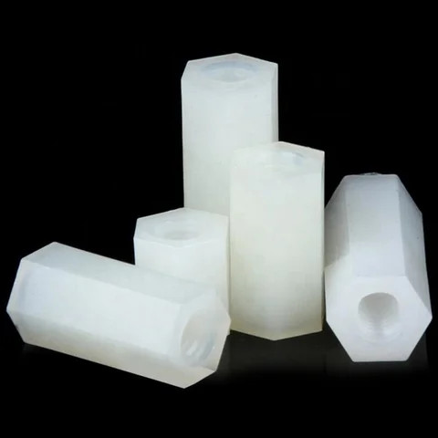 Buy White M2 M2.5 M3 M4 M5 Double Inside Threaded Hex Nylon Standoff ...