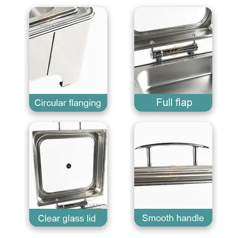 Buy Yitian Stainless Steel Chafing Dish Buffet Heater Hotel Restaurant ...