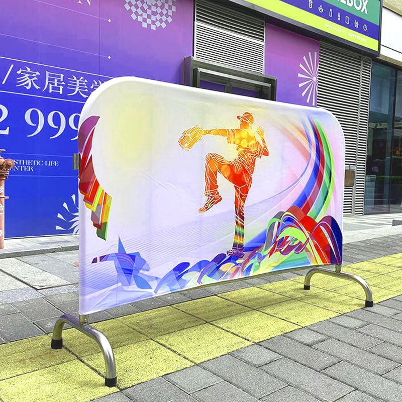 Buy Barricade Barrier Cover Customized Printing Crowd Control Banner ...
