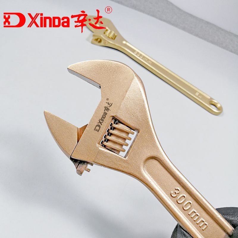 Buy Non Sparking Tools Copper Adjustable Spanner Explosion Proof Wrench ...