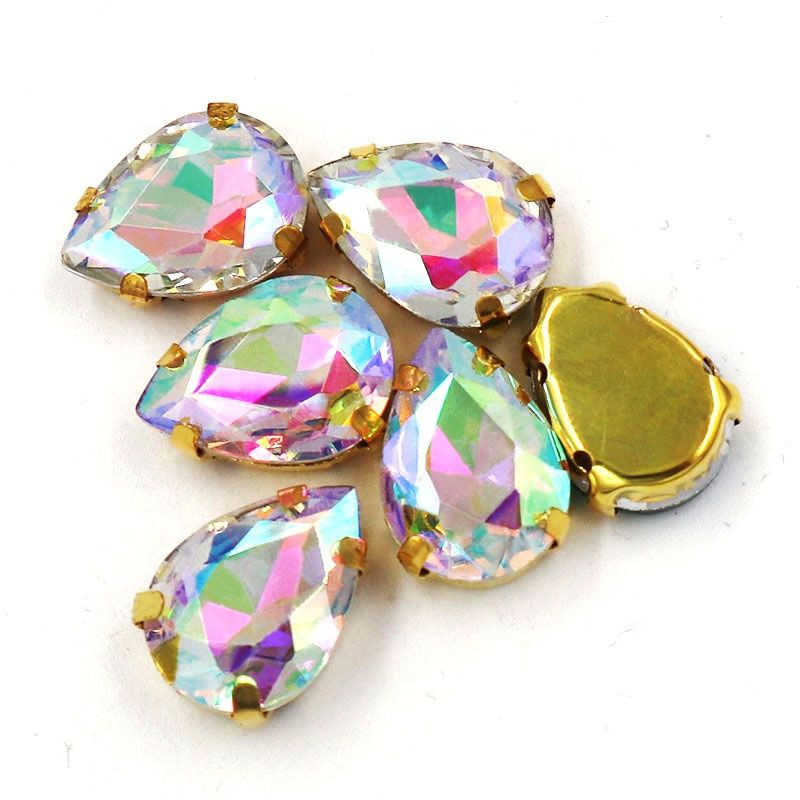 Buy Enhance Your Wedding Dress With Elegant Drop Shape Sew-on Teardrop ...