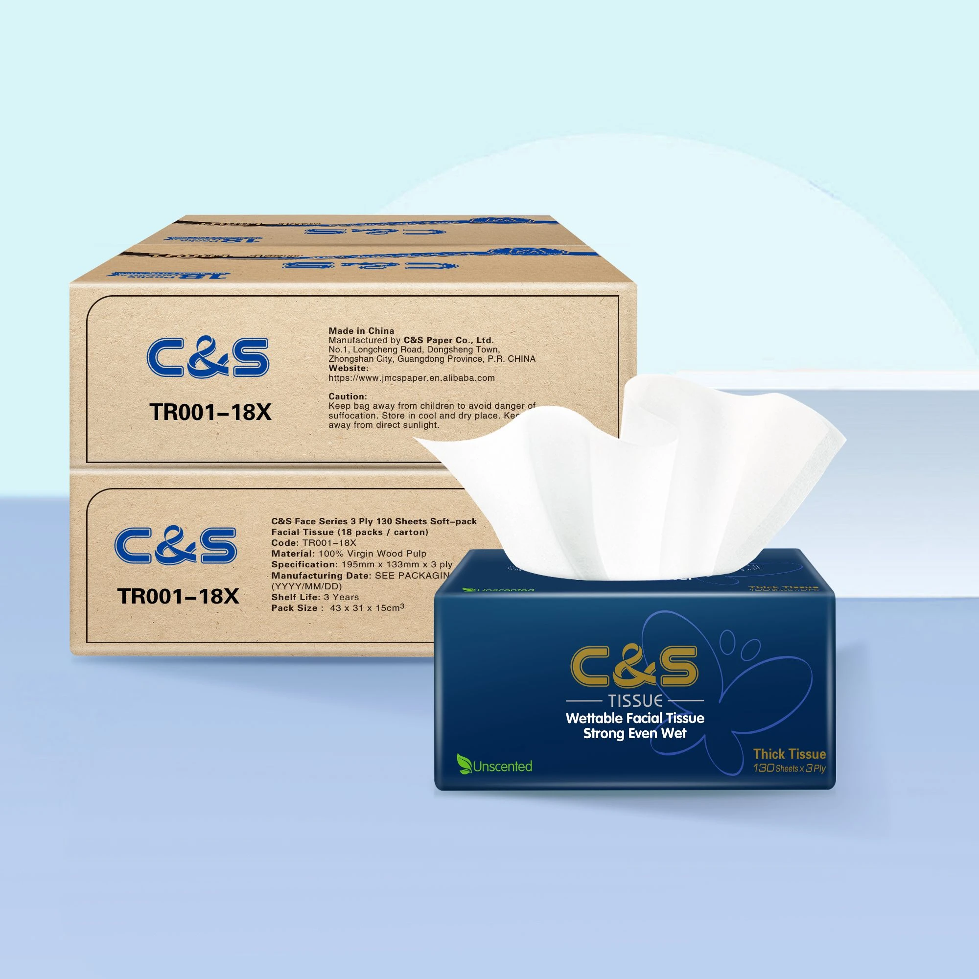 Buy Facial Tissue 4 Ply from C&S Paper, China | Tradewheel.com