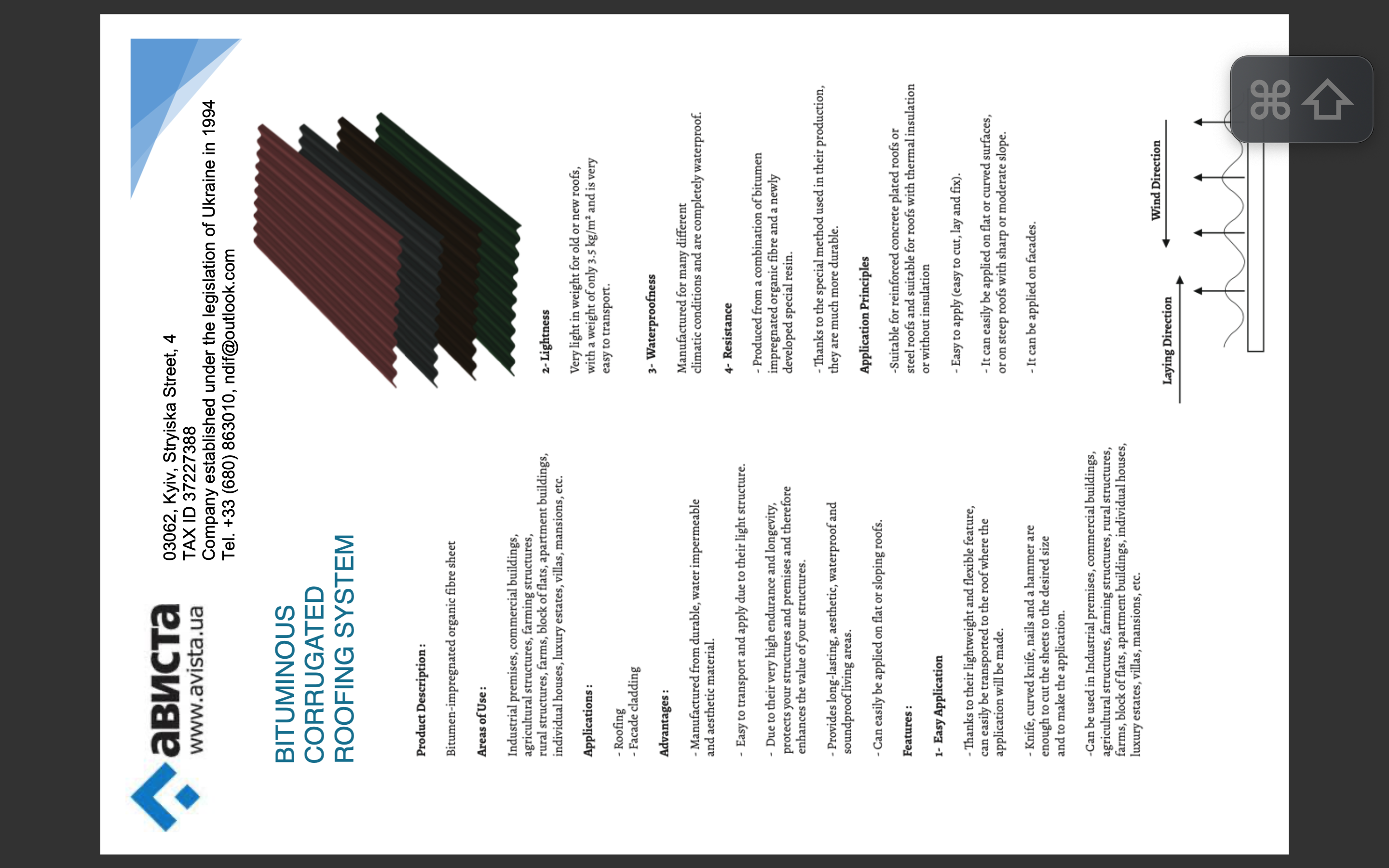 Buy Corrugated Roof Bitumen Sheet from AVISTA, France | Tradewheel.com