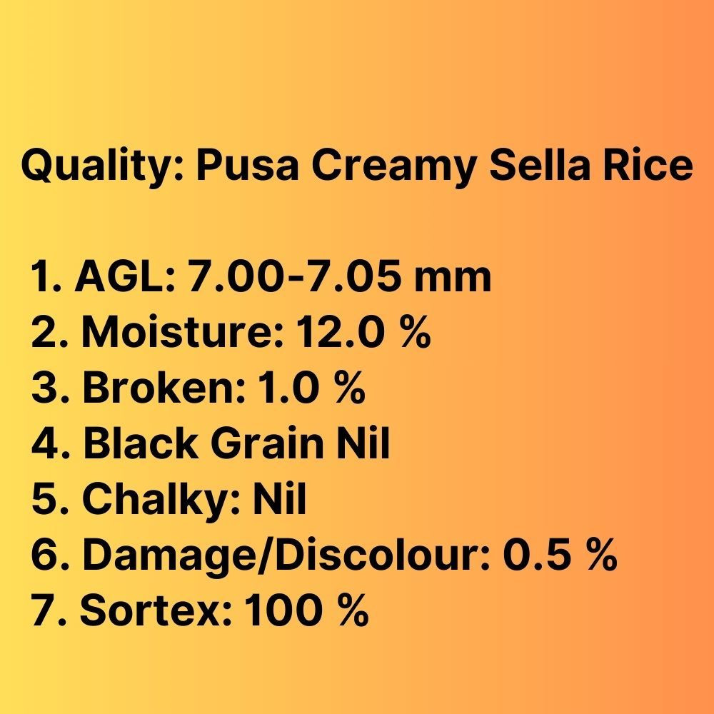 Buy Pusa Creamy Sella Basmati Rice from Indiafeast Millers Private ...