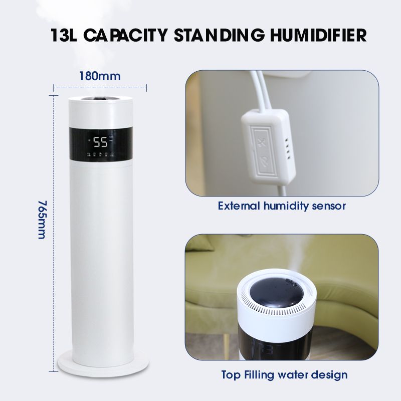 Buy 13l Large Capacity Floor Humidifier Cool Mist Air Humidifiers For ...