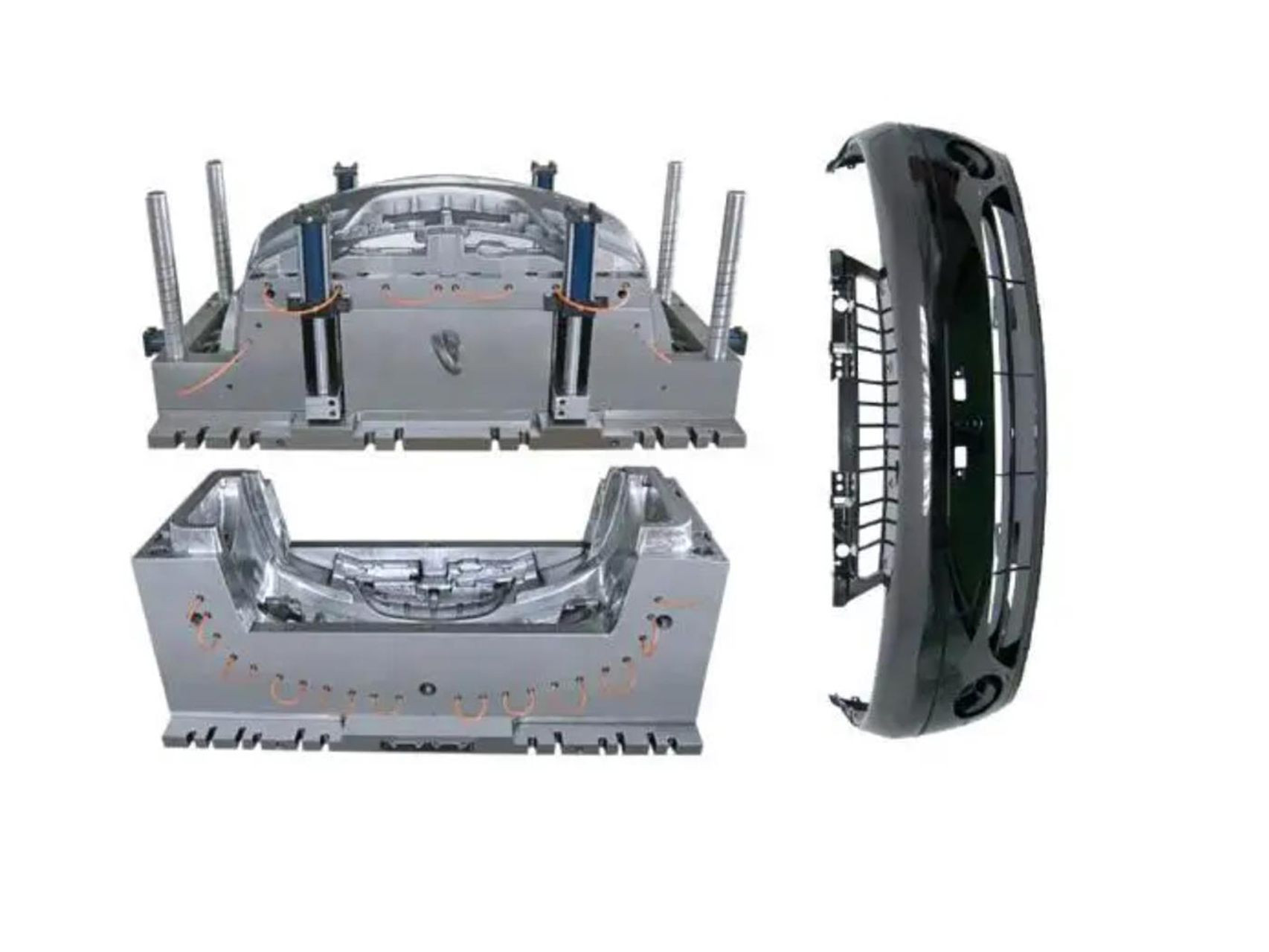 Buy Customized Injection Molded Plastic Bumper from Global Precision ...