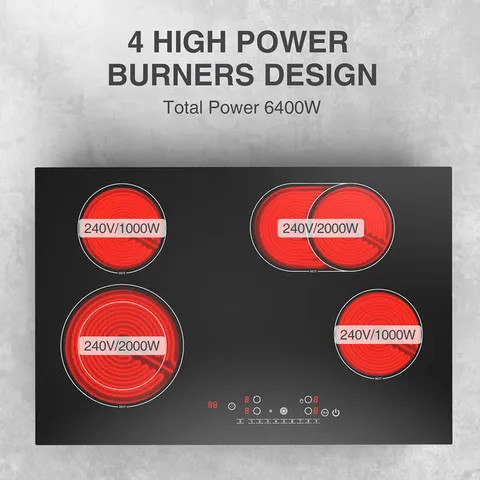 Buy 4 Burner Touch Control Led Electric Stove Cooker Best Quality ...