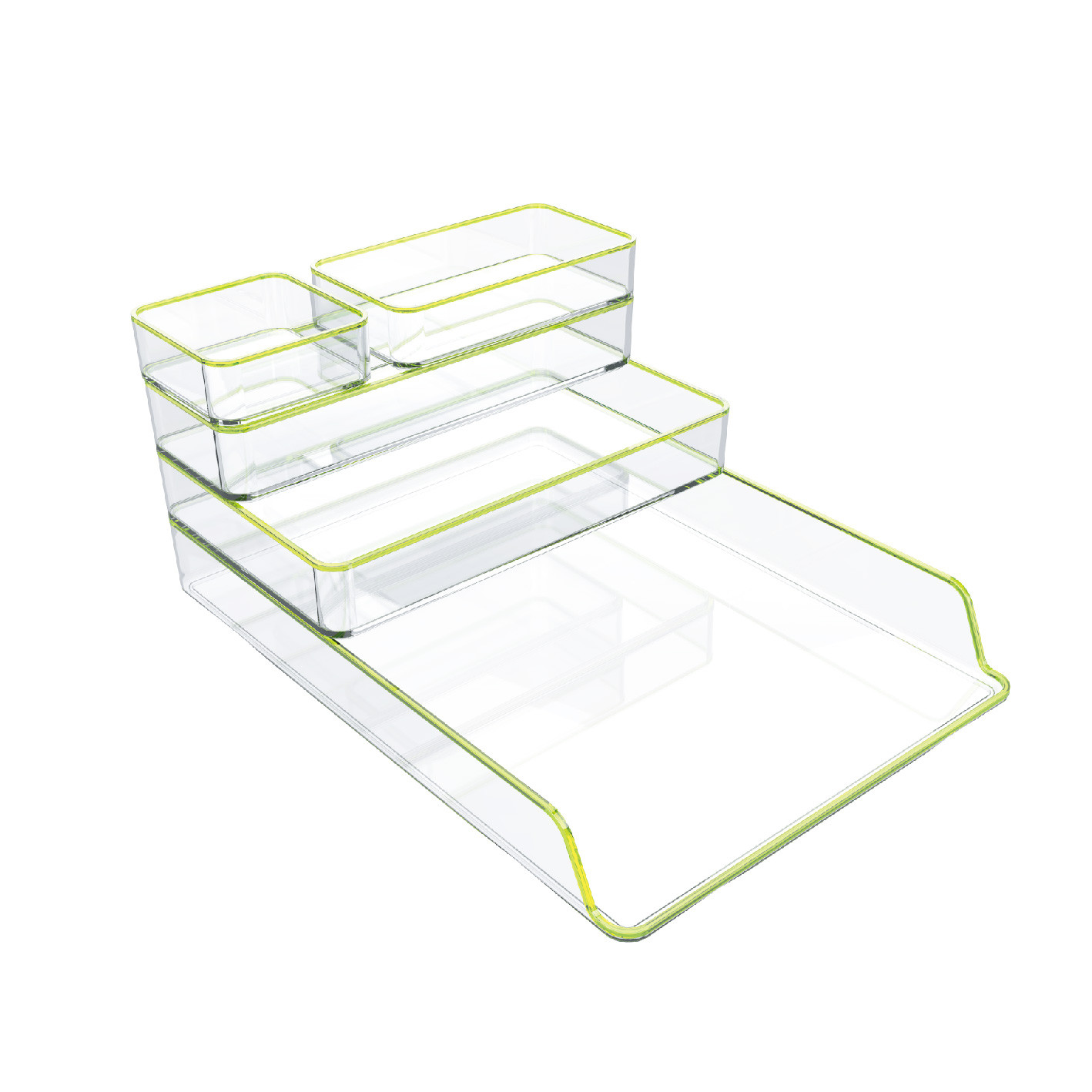 Buy Acrylic Expandable Desk Organizer - Desktop Tabletop Organic ...
