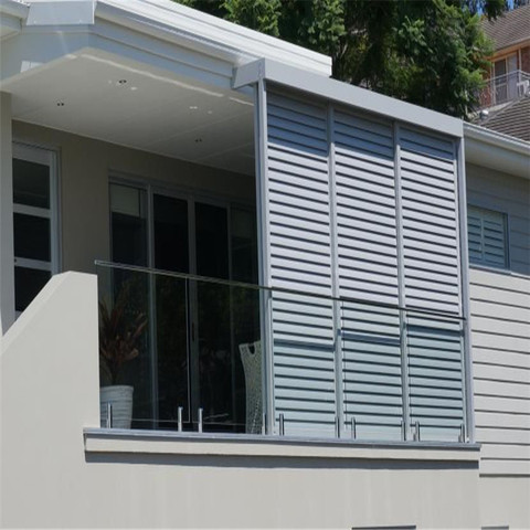 Buy Aluminium Sun Shutters Outdoor Sun Shade Sliding Louver Rolling ...