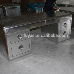 Buy Aluminum Office Desk Writing Aviator Office Desks Design Desktop ...