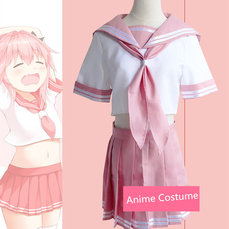 Buy Anime Fate Grand Order Fate Astolfo Cosplay School Uniform Sailor ...
