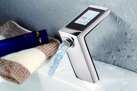 Buy Bathroom Modern Design Digital Water Tap Types Smart Faucets from ...