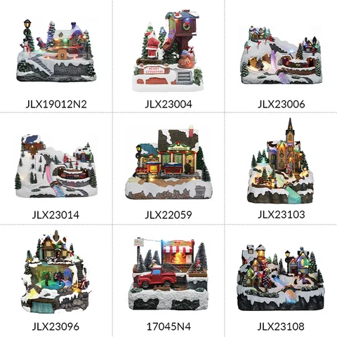 Buy Bestselling Lemax Enchanting Christmas Village Set With Fountain ...