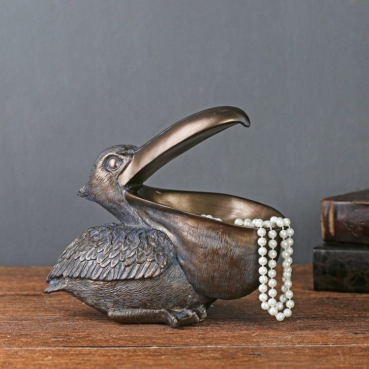 Buy Custom Life Size Polyresin Animal Bird Pelican Candy Jewelry Box ...