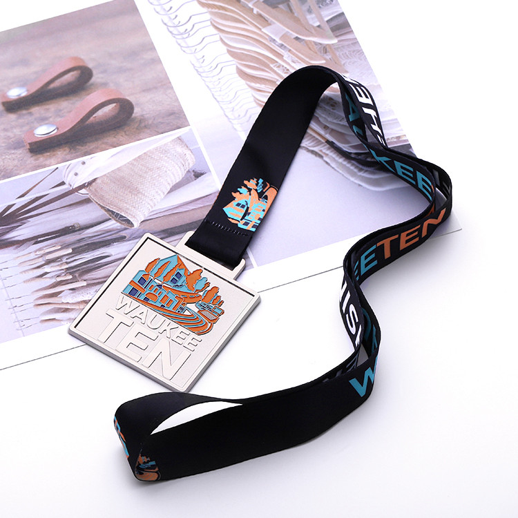 Buy Custom Soft Enamel Award Running Silver Metal Marathon Race Sports ...