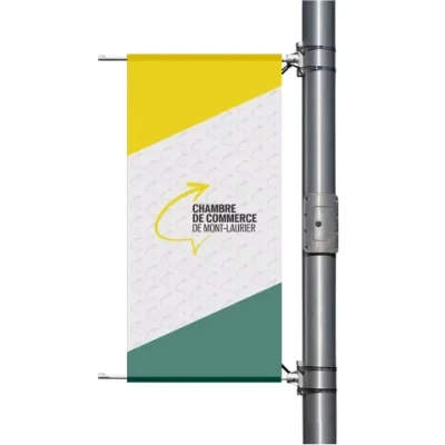 Buy Customized Logo Double Printed Hanging Flag Street Light Pole ...