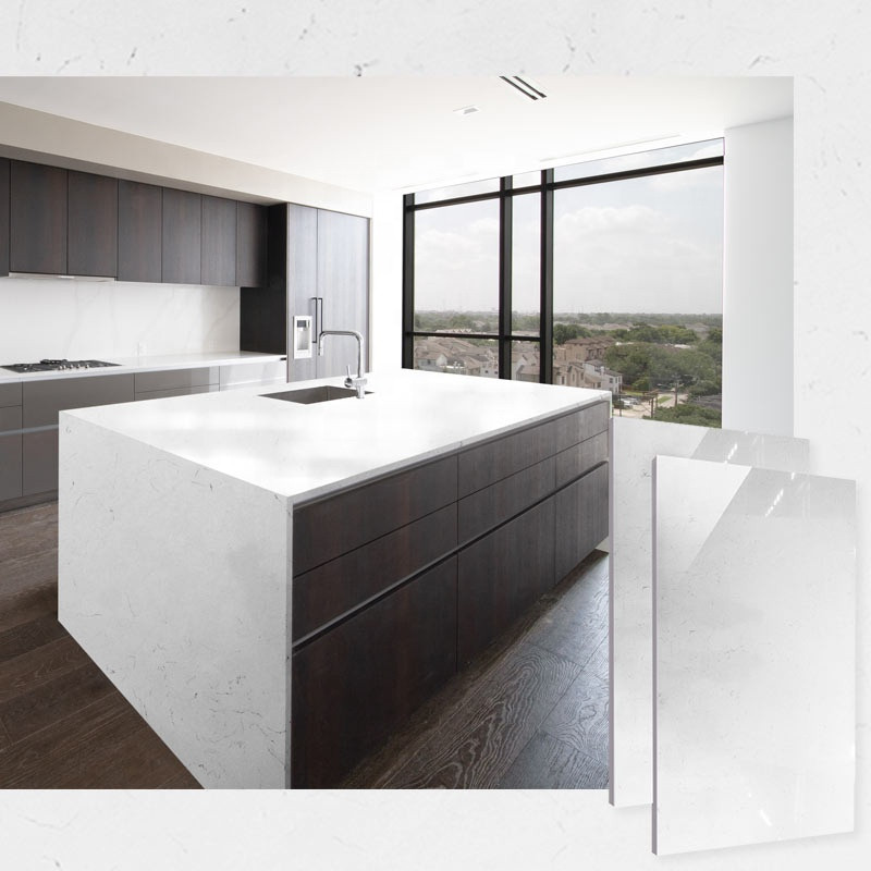 Buy Engineered Calacatta Quarzo Countertop Kitchen Cuarzo Worktop White ...