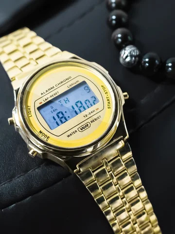 Buy F91w Round Steel Band Cheap Led Electronic Watches Gold Silver Cold ...