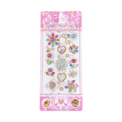 Buy Flower Heart Color Gemstone Stickers Decorated Phone Nail Acrylic ...