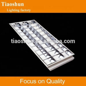Buy Fluorescent Lamp Fitting T8 2x36w Louver Fixture 1200*300mm Grille ...