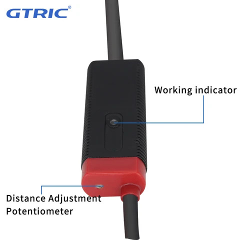Buy Gtric Diffuse Laser Photoelectric Sensor Small M3 Series Npn Pnp ...
