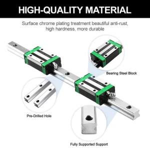Buy Hgh-ca/ha Steel Linear Guide Rail Blocks High Quality Sizes 15 20 ...