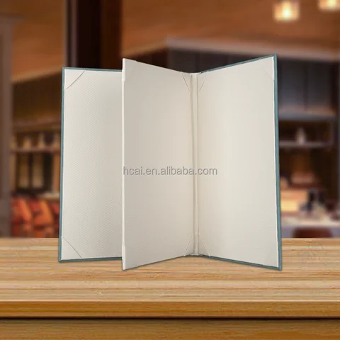 Buy High Quality A4 A5 Size Pu Leather Hardcover Menu Holders Folder ...
