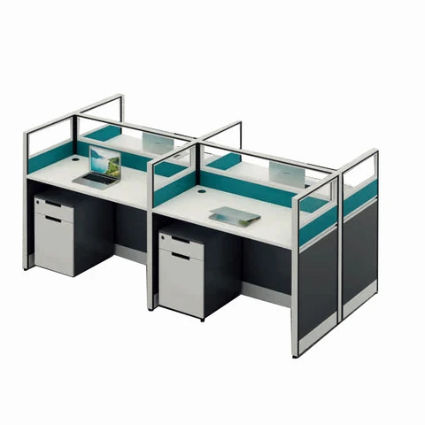 Buy Interior Design Computer Table Demountable 4 Person Pc Office Table ...