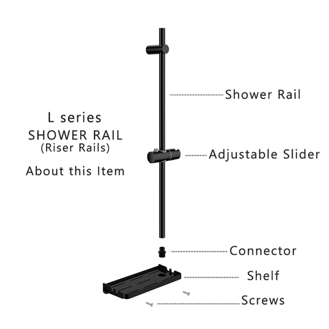 Buy L0100 High Quality Chrome Adjustable Sliding Bar Hand Shower Rail ...