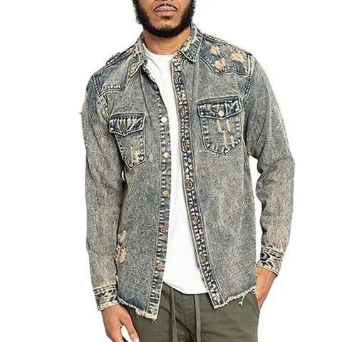 Buy Mens Stylish Jean Jacket Casual Wear Oem Wholesale High Quality ...