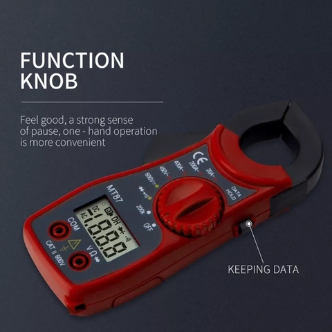 Buy Mt87 Digital Multimeter Ampere Clamp Meter Current Clamp Pincers Ac ...