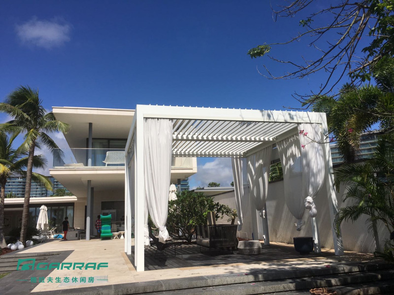Buy Outdoor Waterproof Pvc Fabric Retractable Roof Modern Aluminum ...