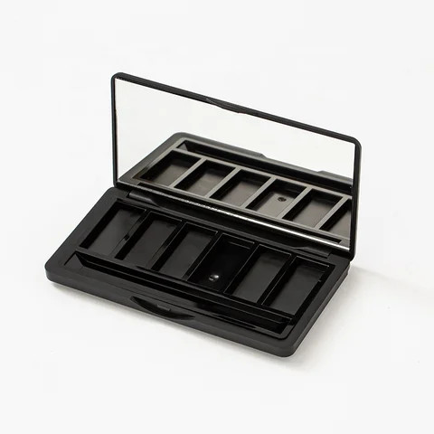 Buy Rectangle Palette Makeup Custom Luxury Elegant Compact Oem Plastic ...