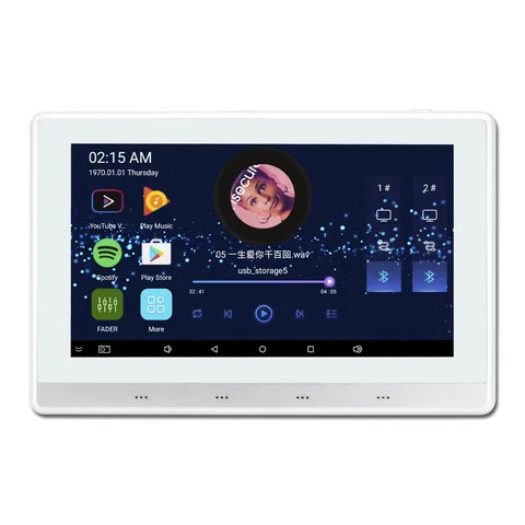 Buy Tianlai Tl-jx701 Smart Home Control Panel Android Music Microphone Karaoke Wall Amplifier ...