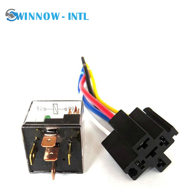 Buy Transparent 12v 40a 5 Pin Auto Relay With Led Lamp from Yueqing ...