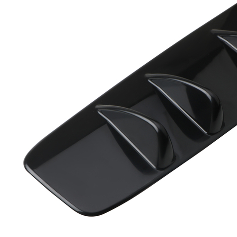 Buy Universal Car Rear Bumper Shark Fin 7 Wing Lip Diffuser Car Back ...