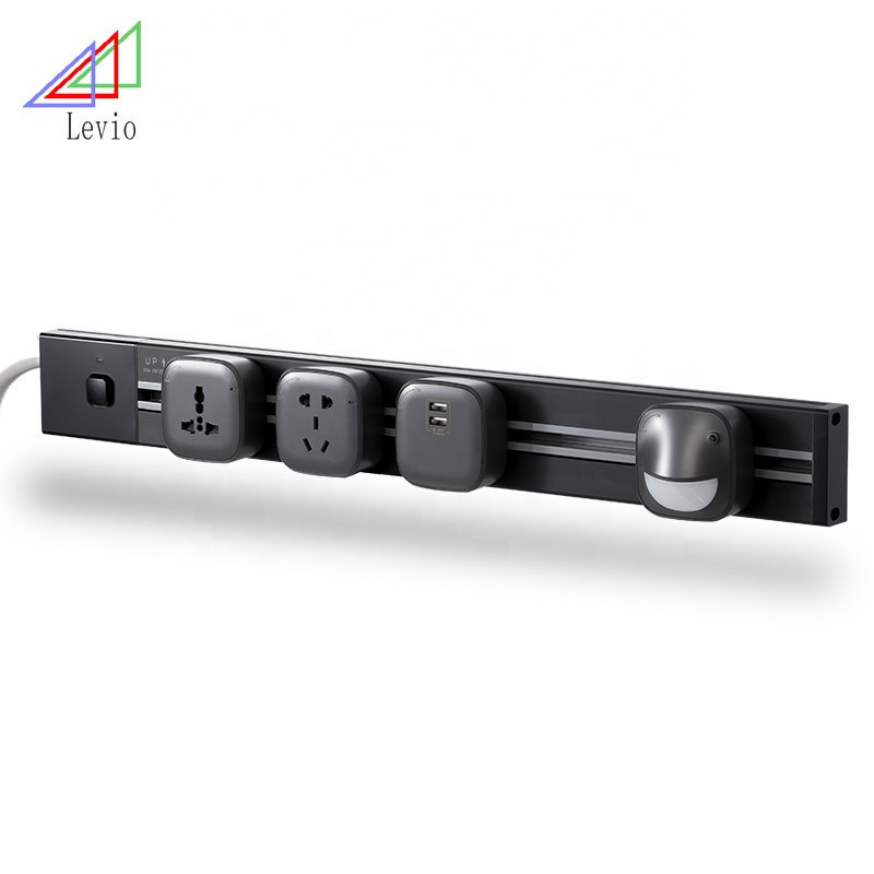 Buy Wall Mounted Track Electrical Power Socket Track Rail Hidden ...