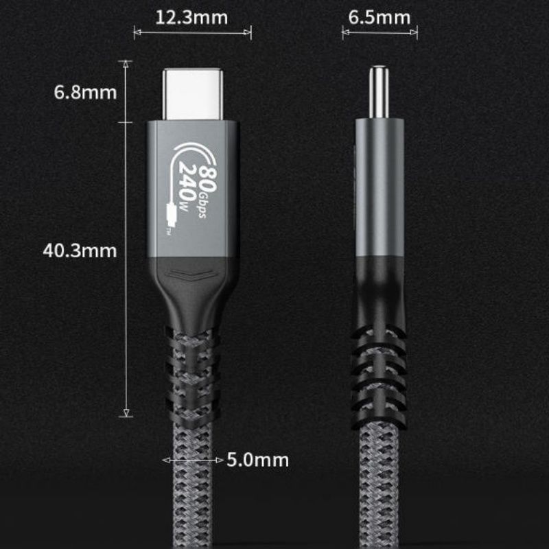 Buy Usb4 80gbps 1m Data Cable – 4k@144hz, Thunderbolt 4/3 Compatible ...