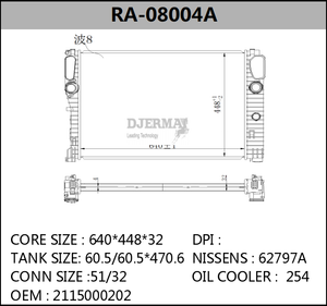 Buy 03-06 Mercedes W211 E500 Cls500 Engine Motor Cooling Radiator ...