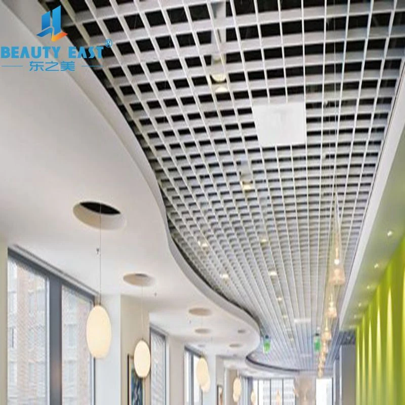 Buy Indoor Metal Grid Ceilings Aluminum Open Grille Ceiling For ...