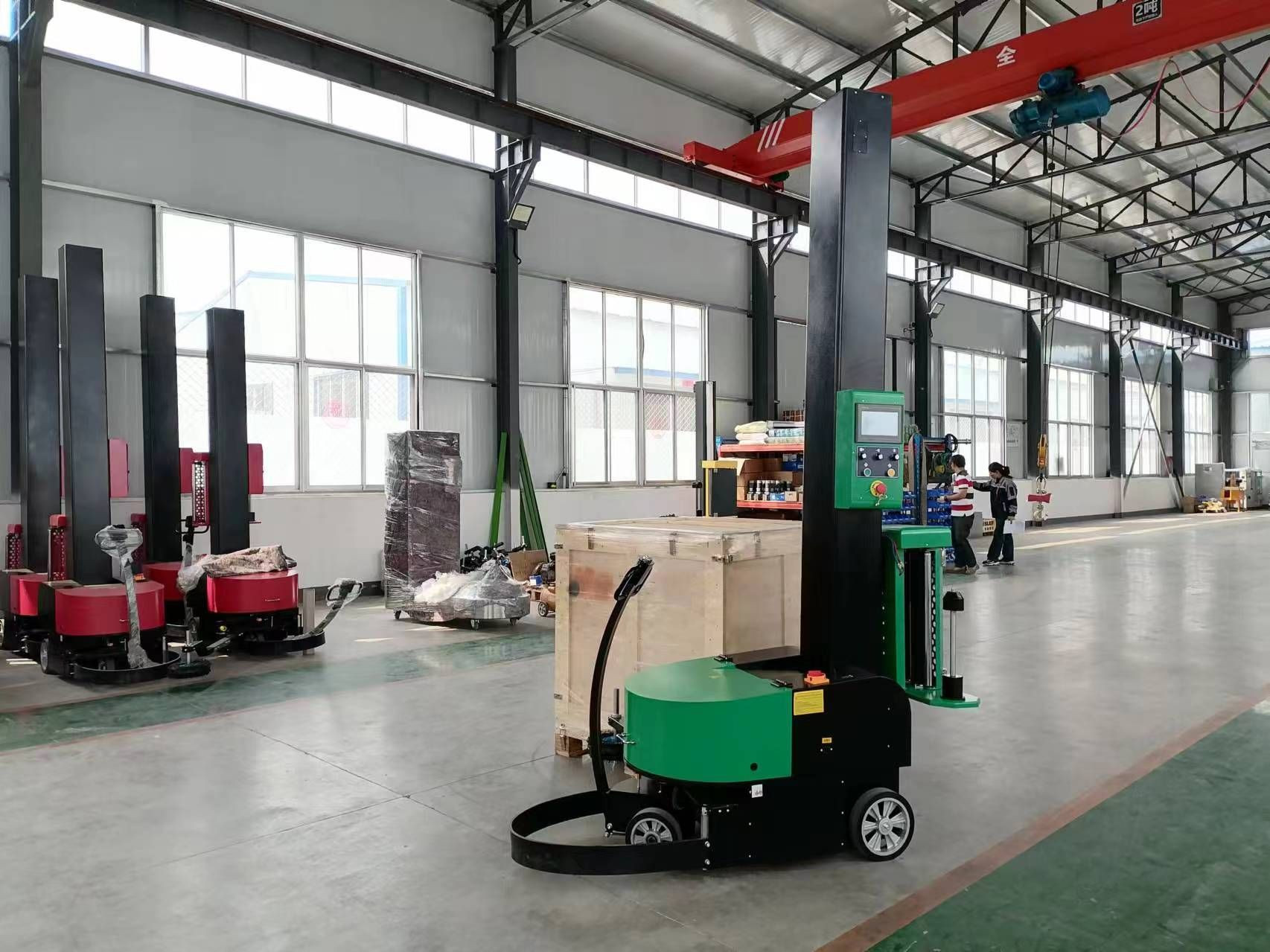 Buy Robot Stretch Wrapping Machine Self-propelled Mobile Pallet Stretch ...