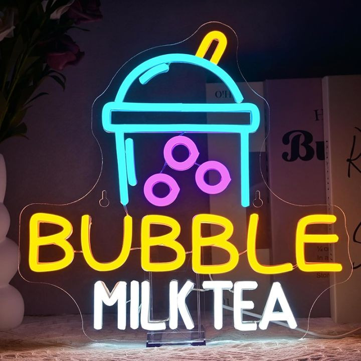 Buy Milk Tea Neon Sign Personalized Led Neon Sign For Coffee from ...