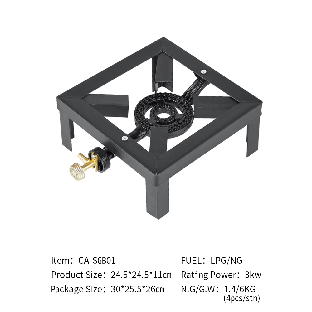 Buy 1 Single Burner Glass Cooktop Gas Hob Cooktop from Yongkang Chenao ...