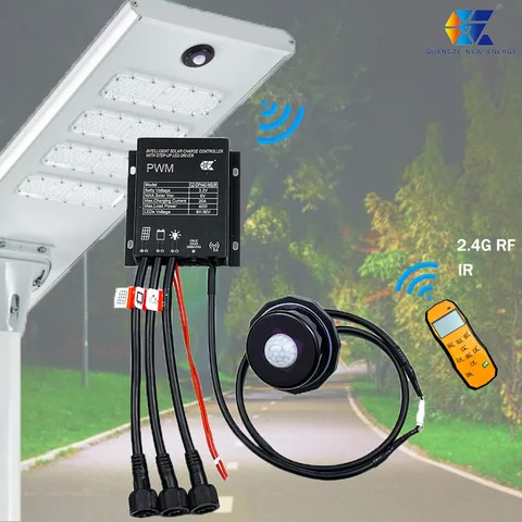 Buy 10a 12v Battery Charge Controller Solar Street Light Pwm Solar ...