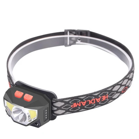 Buy 2020 Usb Rechargeable Induction Headlights Strong White Light Red ...